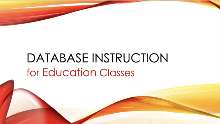 Database Research Tutorials | University of West Alabama